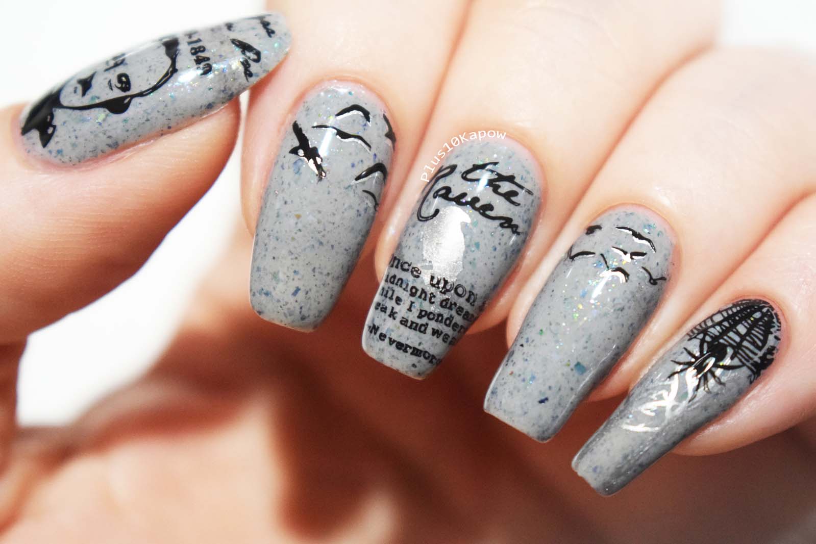 Edgar Allan Poe The Raven nails - Plus10Kapow